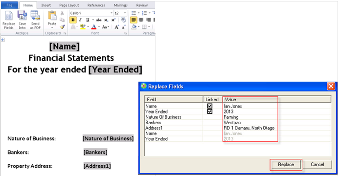 Set up document templates