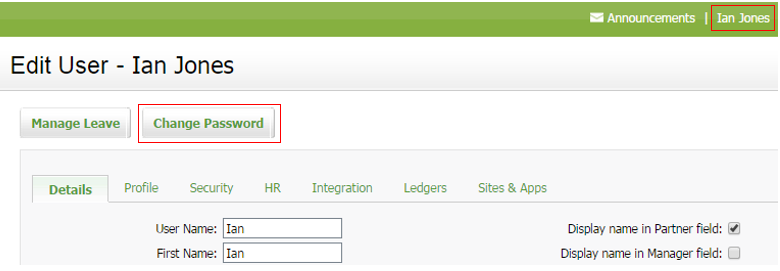 Log in as a general user