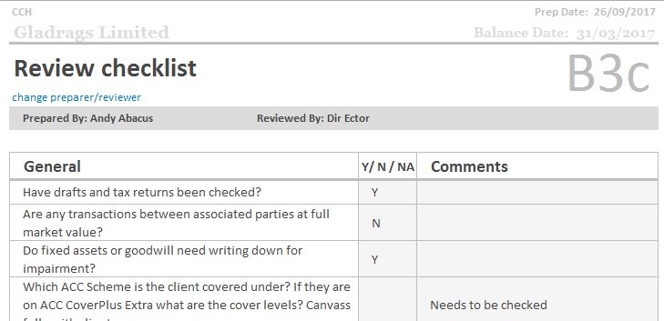 B3c Review Checklist